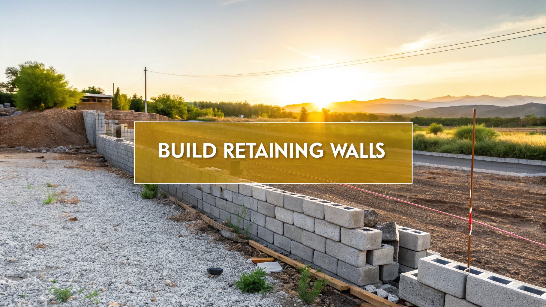 How to Build Retaining Walls in South Texas - Fischer Landscaping