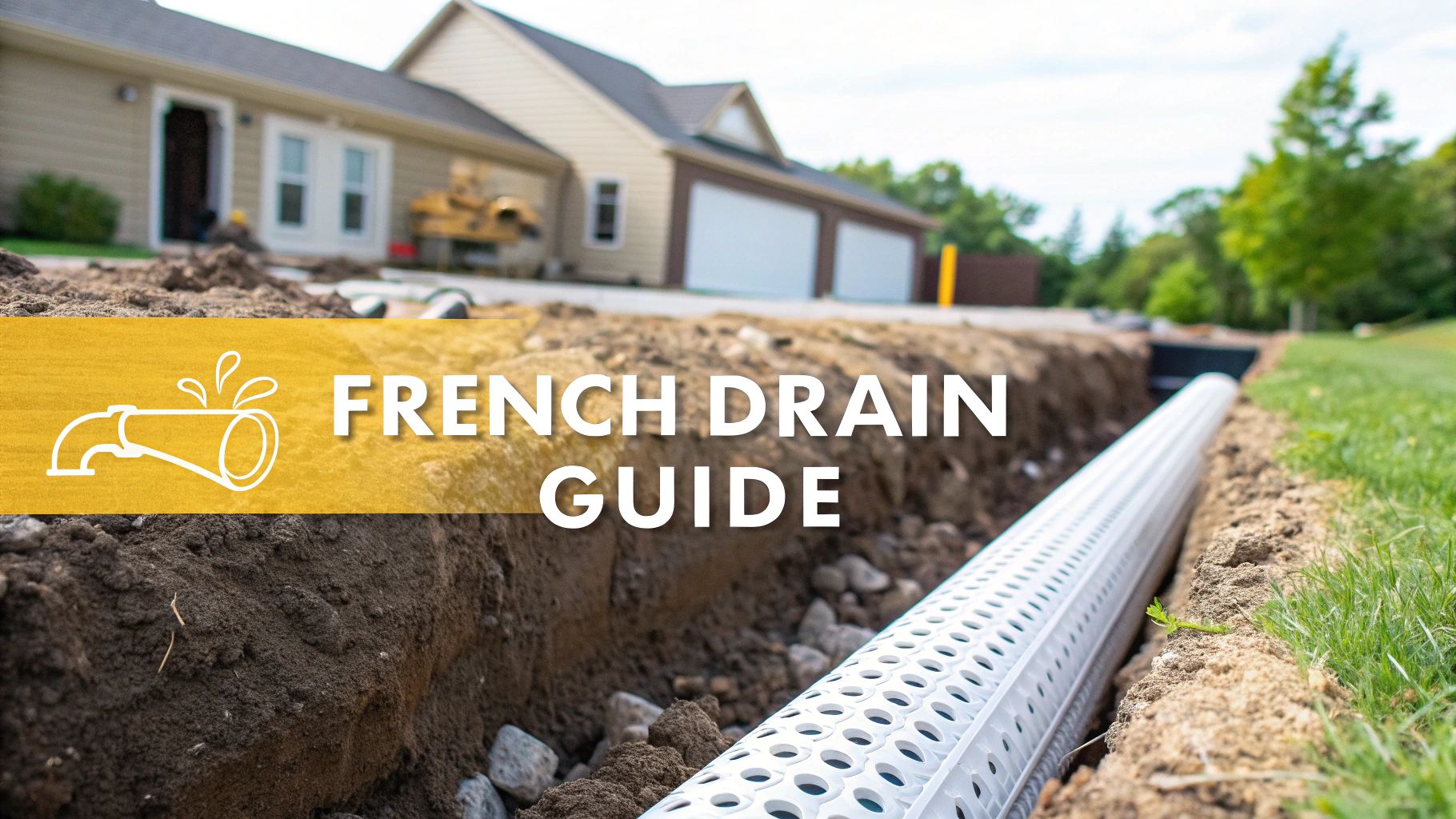 How to Install French Drains in South Texas - Fischer Landscaping