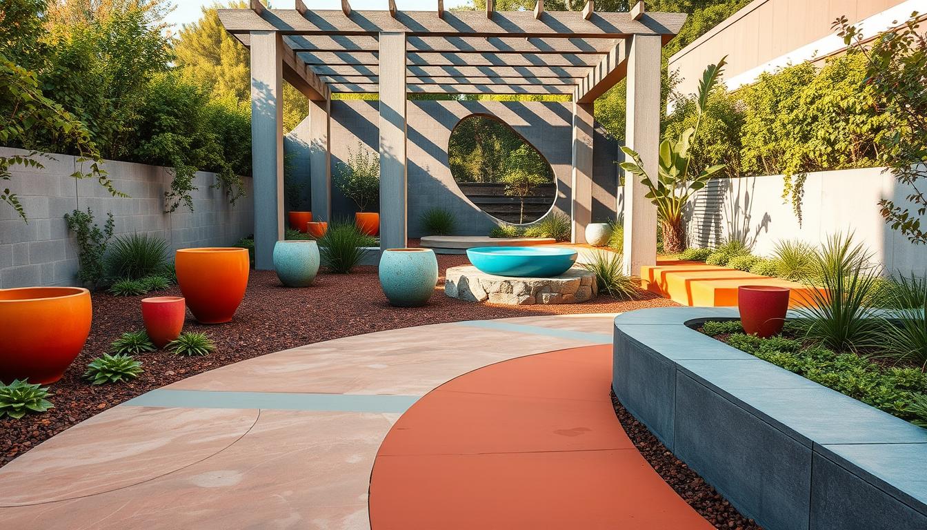 Creative Uses of Colored Concrete in Modern Landscaping